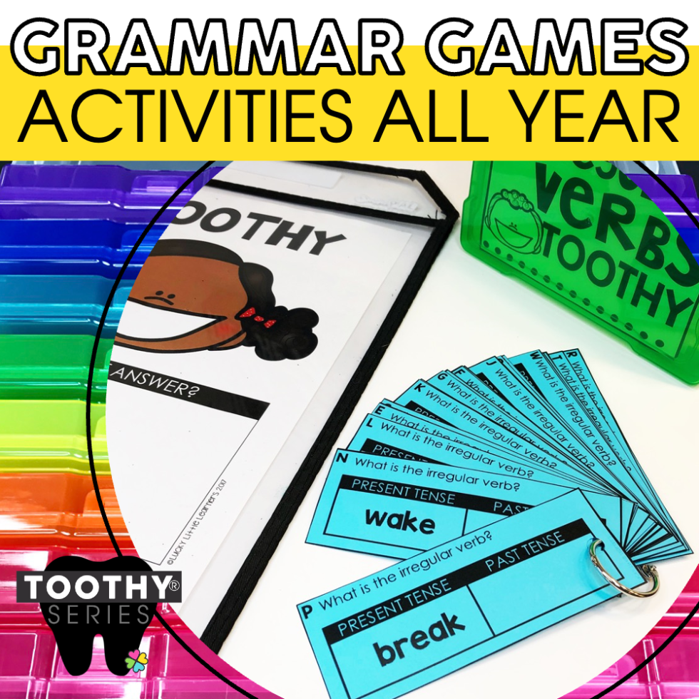 Grammar Toothy® Task Cards Bundle - Lucky Little Learners