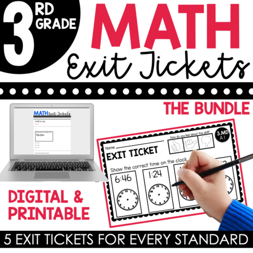 3rd Grade Spiral Math Review Bundle - Lucky Little Learners
