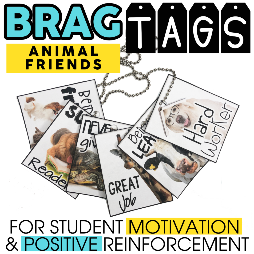 Animal Friends Brag Tags - Lucky Little Learners