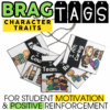 Character Traits Brag Tags - Lucky Little Learners