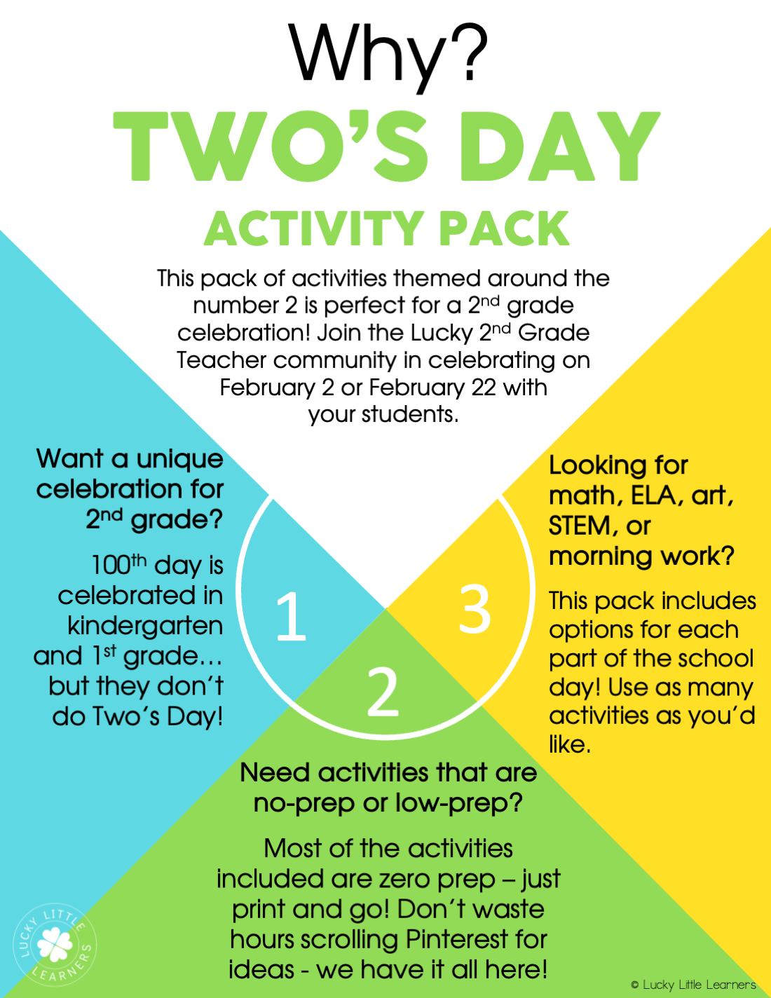 Two's Day Activities Pack - Lucky Little Learners