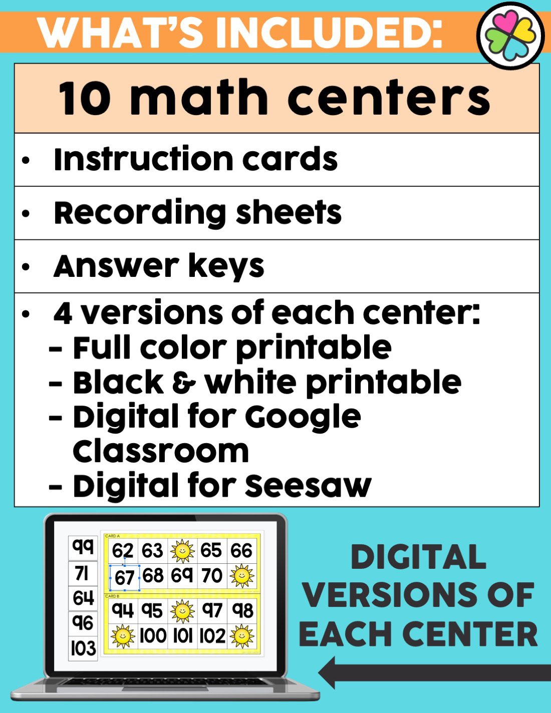 January Math Centers for 1st Grade - Lucky Little Learners