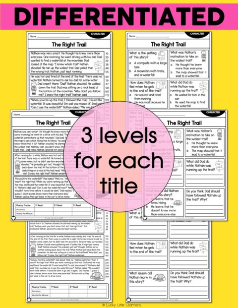 Reading Comprehension Passages Bundle - Lucky Little Learners