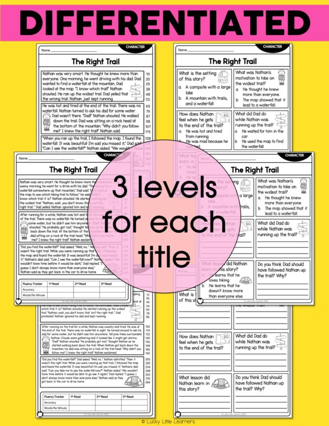 Reading Comprehension Passages Bundle - Lucky Little Learners