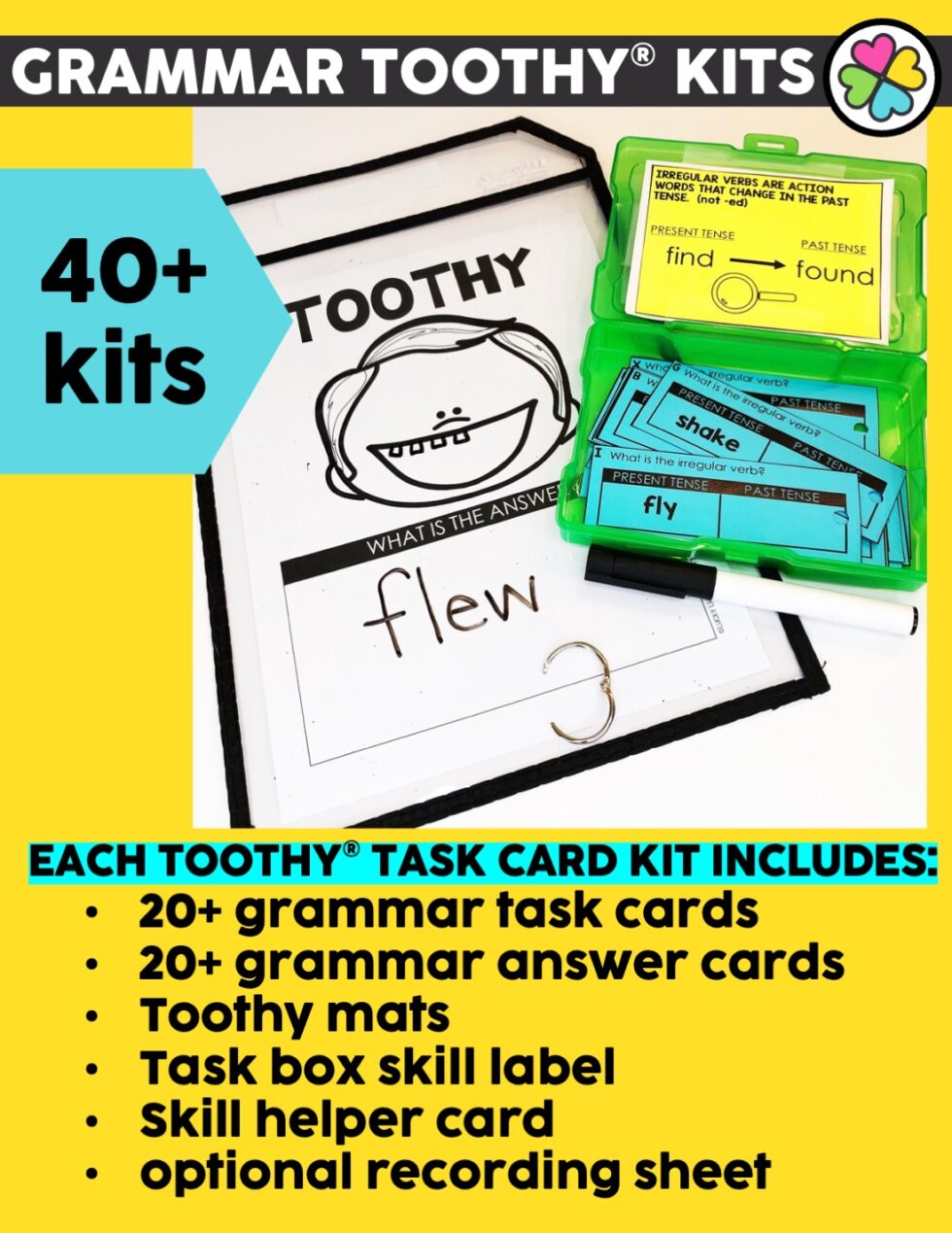 Grammar Toothy® Task Cards Bundle - Lucky Little Learners