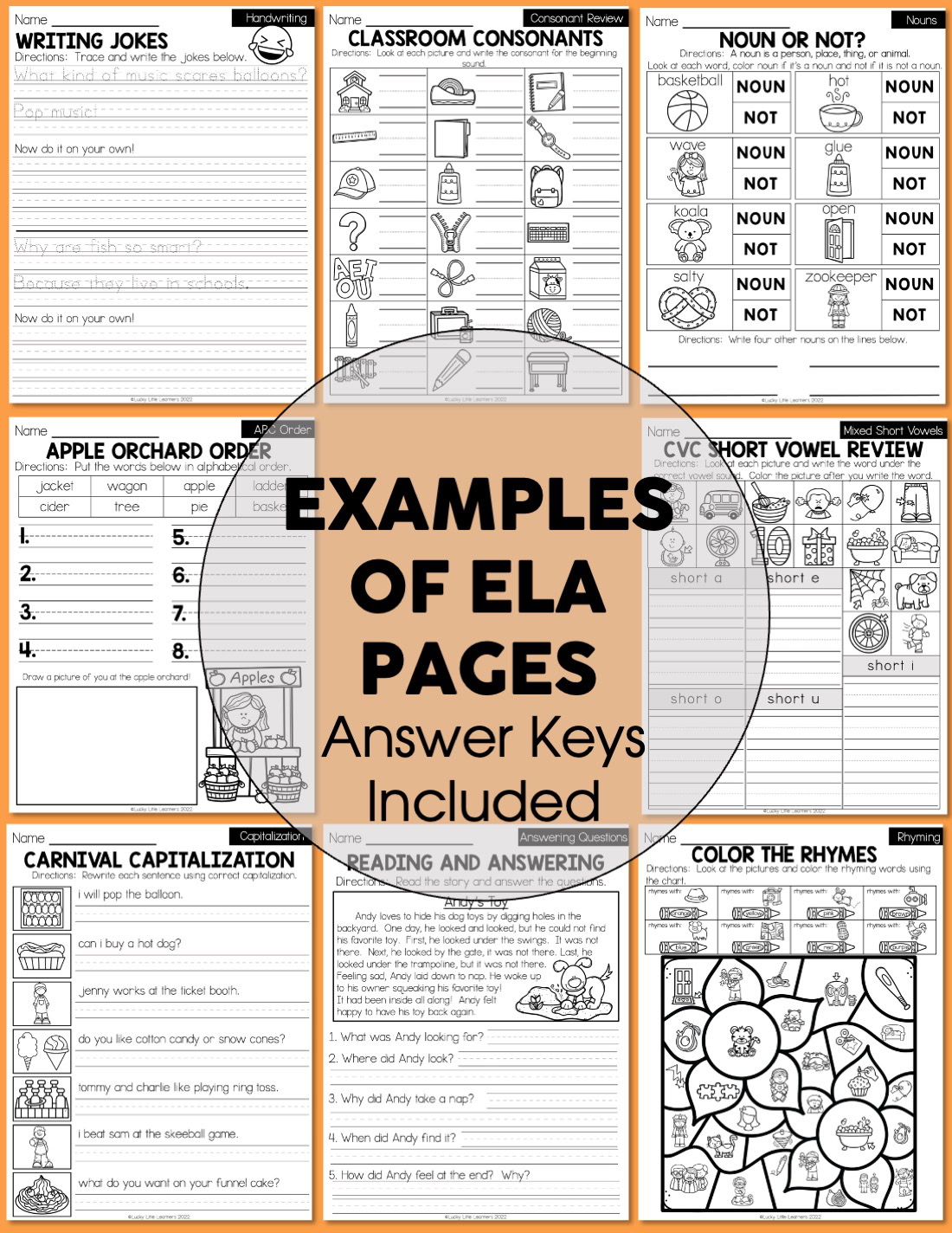 Early Finishers Packets Bundle - 1st Grade - Lucky Little Learners
