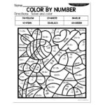 2-Digit Addition Spring Color by Number - Bee - Lucky Little Learners