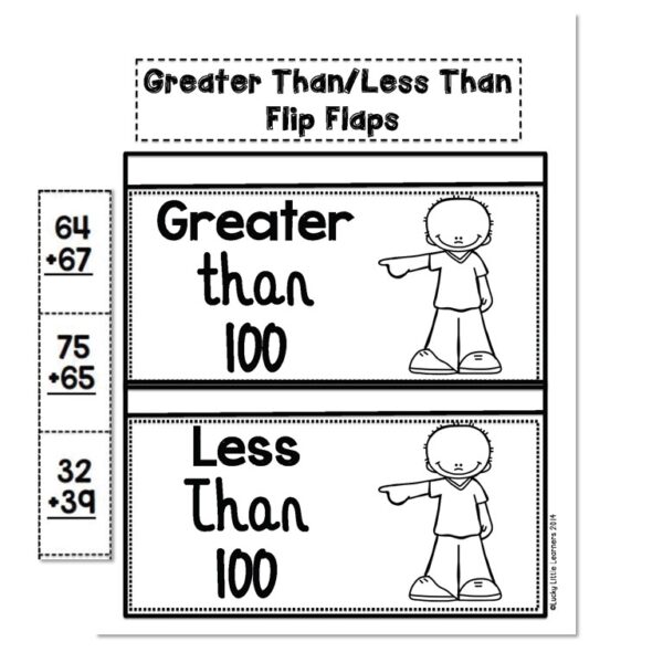 2nd Grade Math Notebook - Addition with Regrouping - Greater Than Less ...