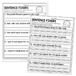 Sentence Fixers - Sentence Writing - Bundle 1 - page 36 - Lucky Little ...
