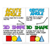 Math Vocabulary Cards - Geometry - acute angle, obtuse angle, 2D shape ...
