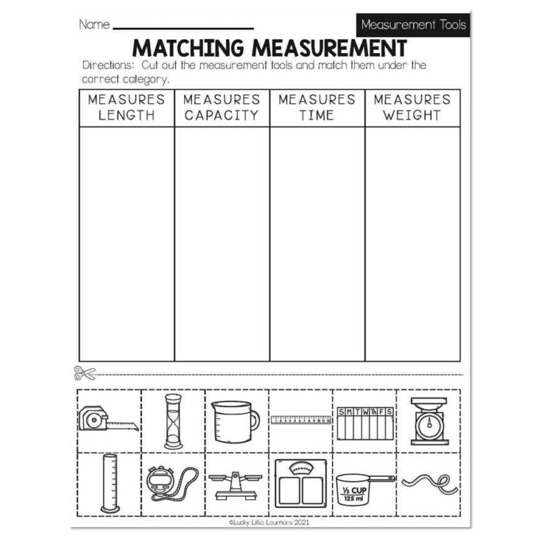 Spring - Early Finishers 2nd Grade - Math - Measurement Tools ...
