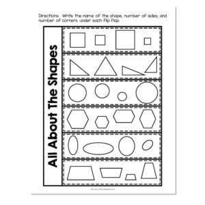 1st Grade Math Notebook - Geometry - All About the Shapes - Lucky ...