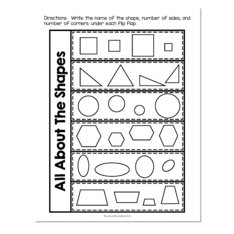 1st Grade Math Notebook - Geometry - All About the Shapes - Lucky ...