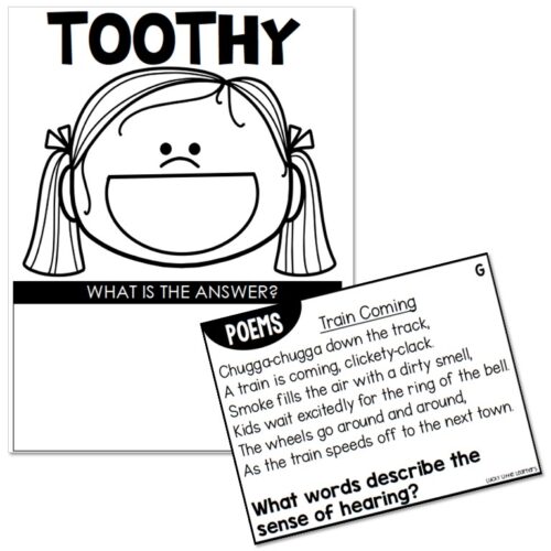Toothy - Reading Comprehension - 1st Grade - Poetry - Lucky Little Learners
