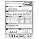 1st Grade Sight Word Worksheets - Some - Lucky Little Learners