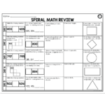 1st Grade Spiral Math - Week 9 - Above - Lucky Little Learners