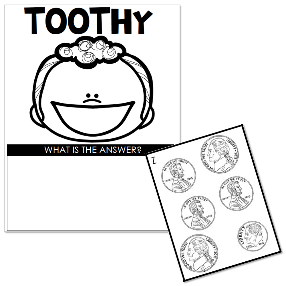 Toothy - Math - 1st & 2nd Grade - Money - Lucky Little Learners
