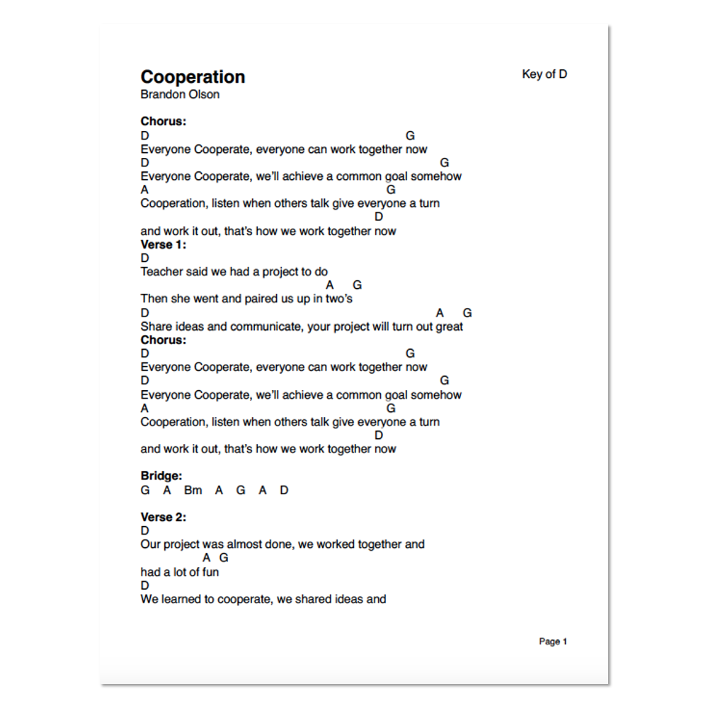 1st and 2nd Grade - Social Emotional Learning - Cooperation Unit ...