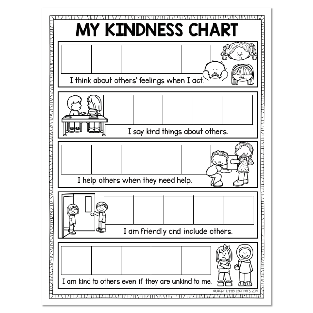 1st and 2nd Grade - Social Emotional Learning - Kindness Unit ...