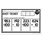 2nd Grade Exit Tickets - Numbers & Operations in Base Ten - 2.NBT B.8 ...