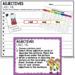 2nd Grade Grammar Center - Adjectives - Lucky Little Learners