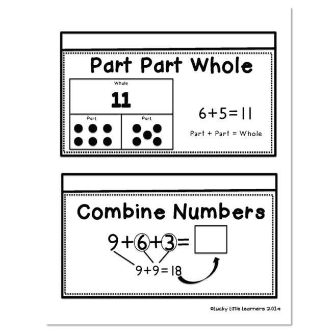 2nd Grade Math Notebook Addition Addition Strategy Mini Posters