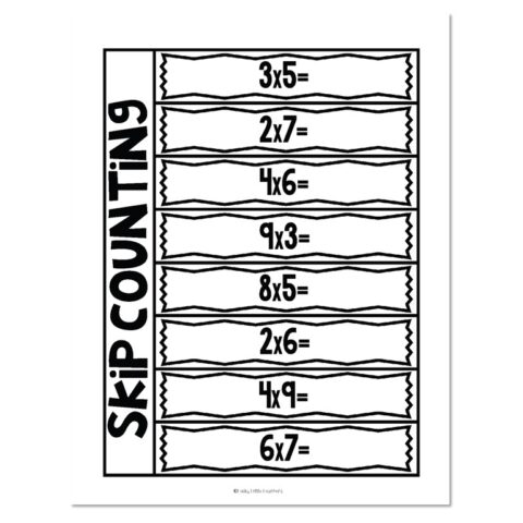 2nd Grade Math Notebook - Multiplication - Skip Counting Flip Flaps ...