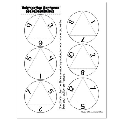 2nd Grade Math Worksheets - Geometry - Partitioned Circles - Pizza ...