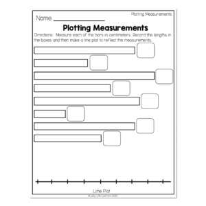 2nd Grade Math Worksheets - Data & Graphing - Plotting Measurements ...