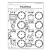 2nd Grade Math Worksheets - Time - Telling Time to 5 mins. - Travel ...
