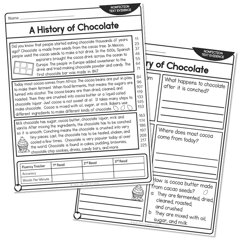 2nd Grade Nonfiction Text Evidence and 5 W's Reading Passage - The ...