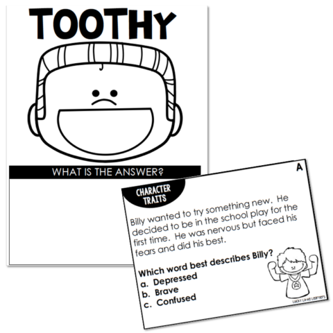 Toothy - Reading Comprehension - 2nd Grade - Character Traits - Lucky ...