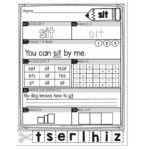 2nd Grade Sight Word Worksheets - Sit - Lucky Little Learners