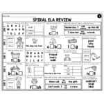 2nd Grade Spiral ELA - Week 1 - Lucky Little Learners