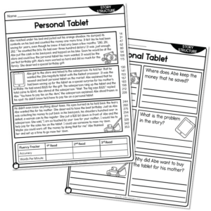 2nd Grade Story Structure Reading Passage - Personal Tablet - Above ...