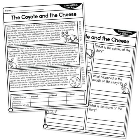 2nd Grade Summarizing and Moral of the Story Reading Passage - The ...