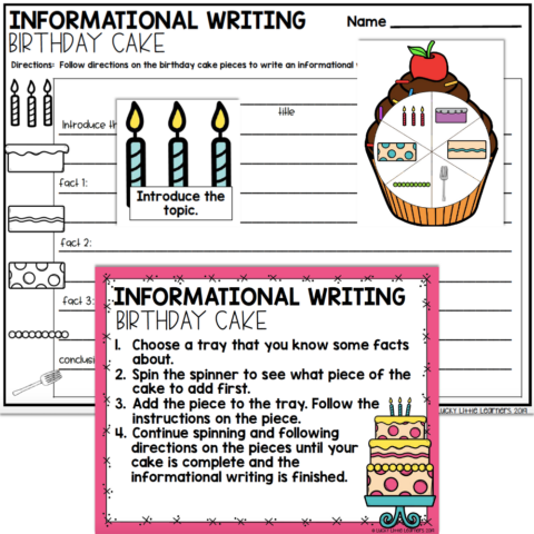 2nd Grade Writing Center - Informational Writing - Lucky Little Learners