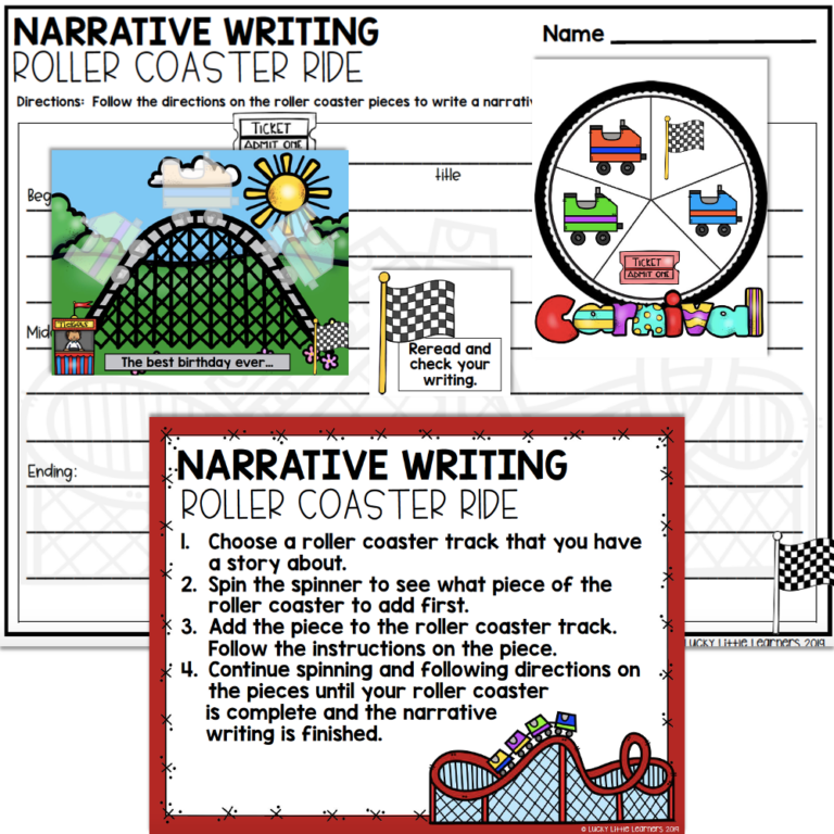 2nd Grade Writing Center - Narrative Writing - Lucky Little Learners