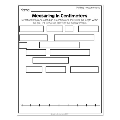 2nd Grade Math Worksheets - Measuring - Plotting Measurements ...