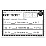 3rd Grade Exit Tickets - Operations & Algebraic Thinking - 3.OA B.6 ...