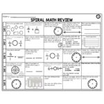 3rd Grade Spiral Math - Week 30 - Above - Lucky Little Learners