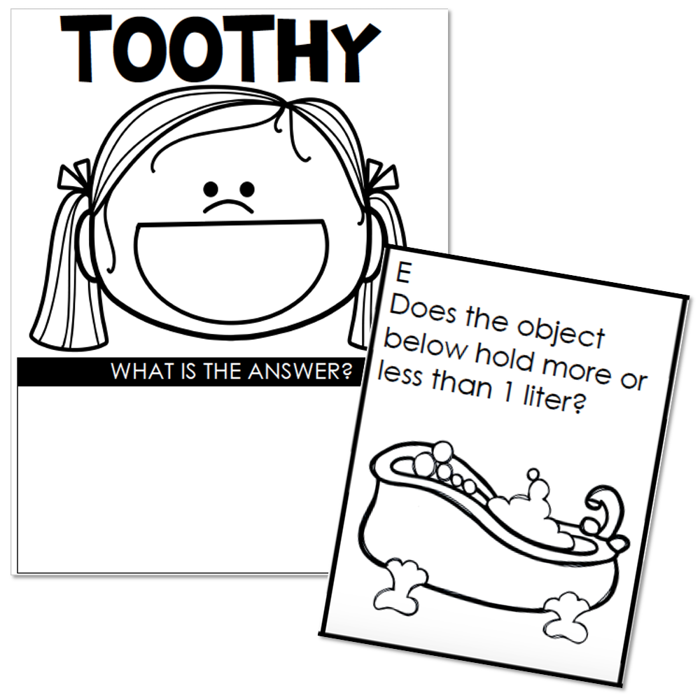 Toothy - Math - 3rd Grade - Measuring Volume - Lucky Little Learners
