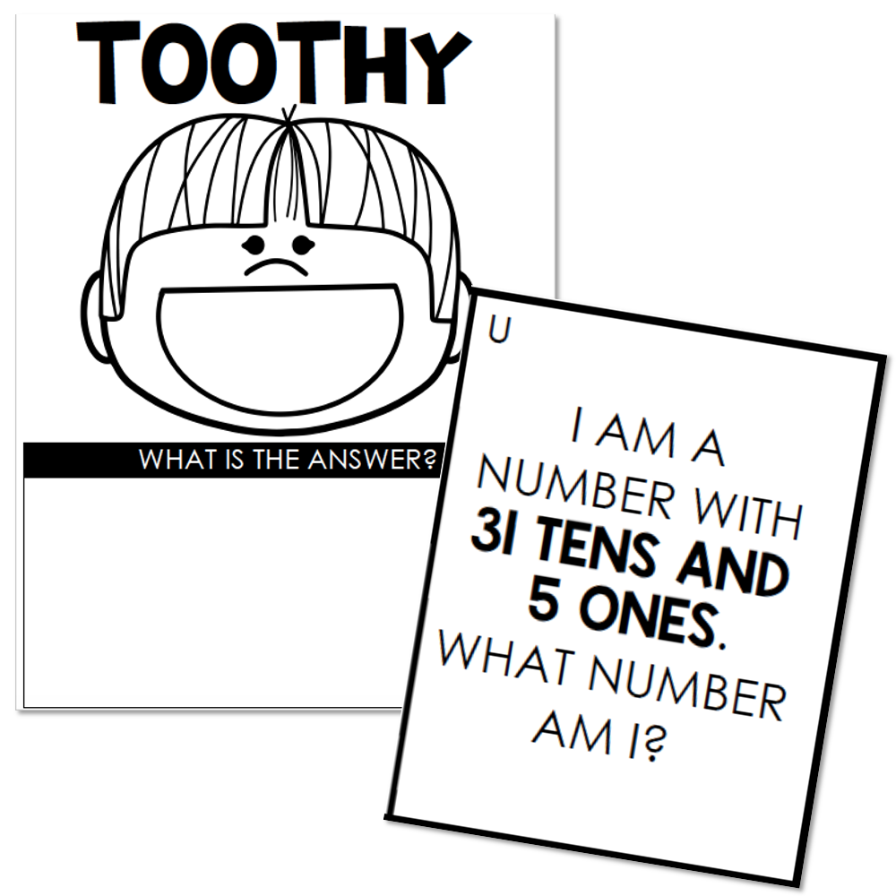 Toothy - Math - 3rd Grade - Mystery Number - Lucky Little Learners