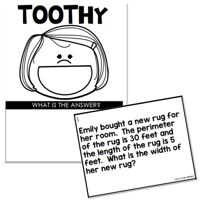 Toothy - Math - 3rd Grade - Perimeter and Area Story Problems - Lucky ...