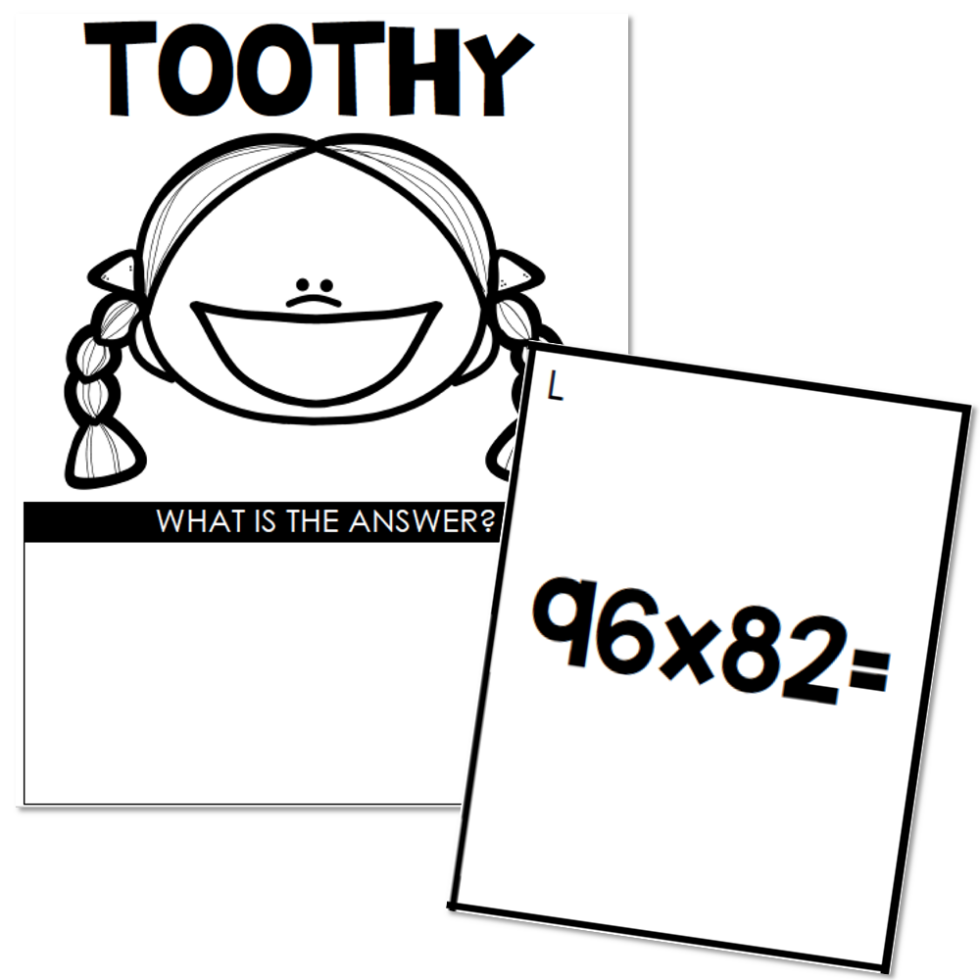 Toothy Math 3rd Grade 2 Digit Multiplication Lucky Little Learners