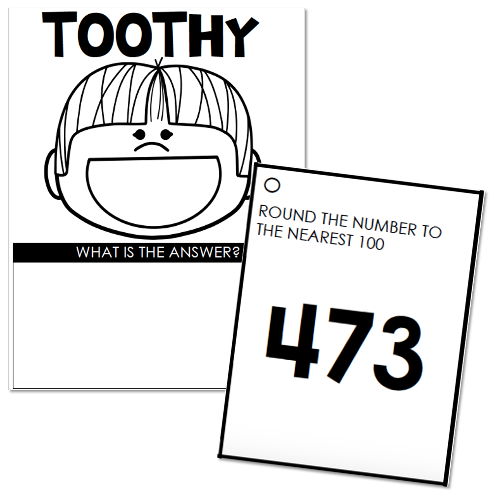Toothy Math 3rd Grade Rounding Lucky Little Learners Toothy Math 3rd Grade Rounding Lucky Little Learners
