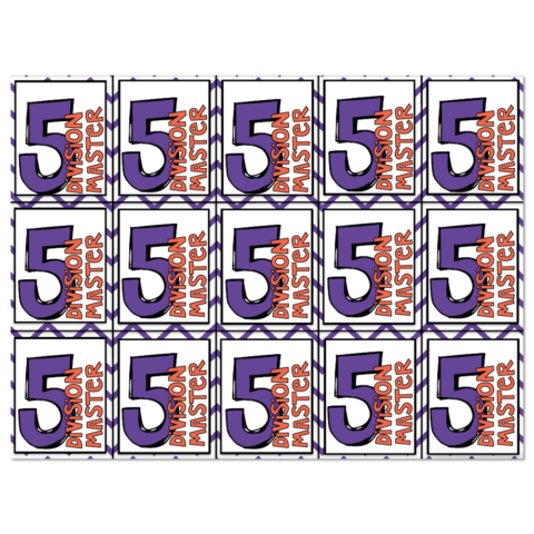 Brag Tags - Division Master - 5 - Lucky Little Learners