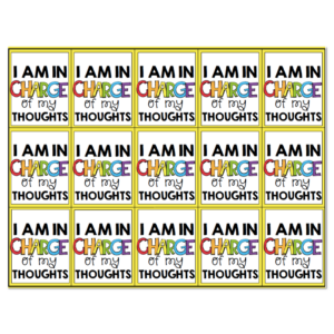 Brag Tags - Growth Mindset - I Am In Charge Of My Thoughts - Lucky ...