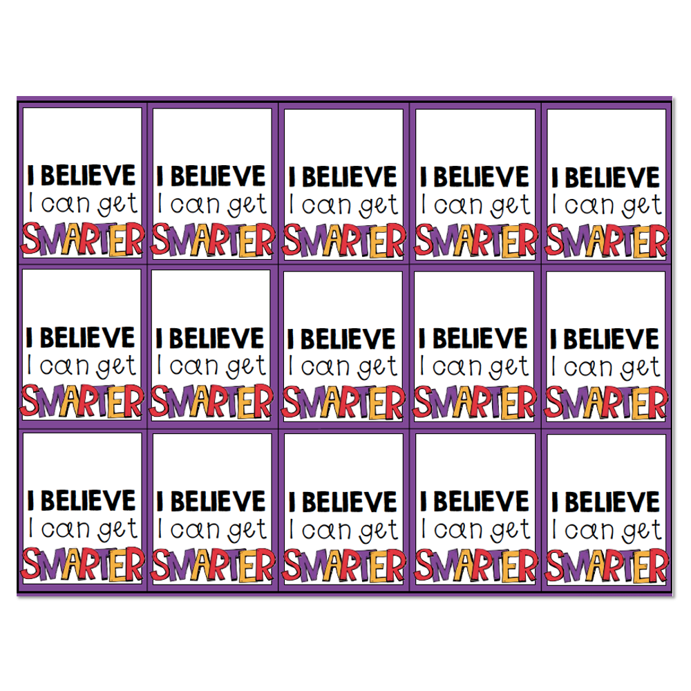 Brag Tags - Growth Mindset - I Believe I Can Get Smarter - Lucky Little ...