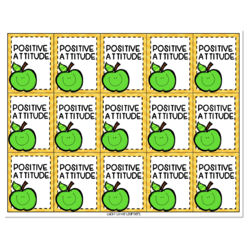 Brag Tags - Motivation - Positive Attitude - Lucky Little Learners
